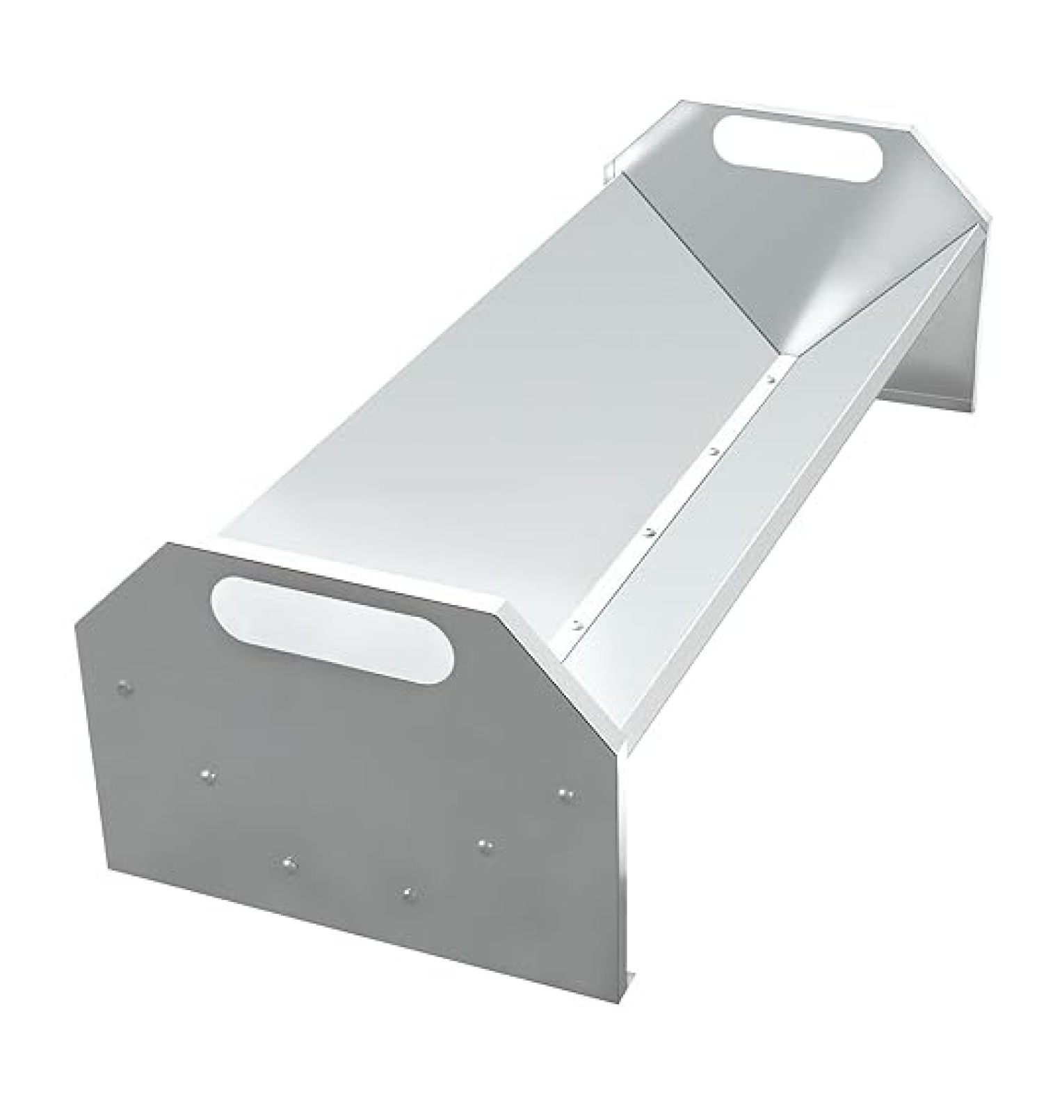 Portable 45" Long Livestock Feeding Trough,Galvanized Steel 22 Gallon ...