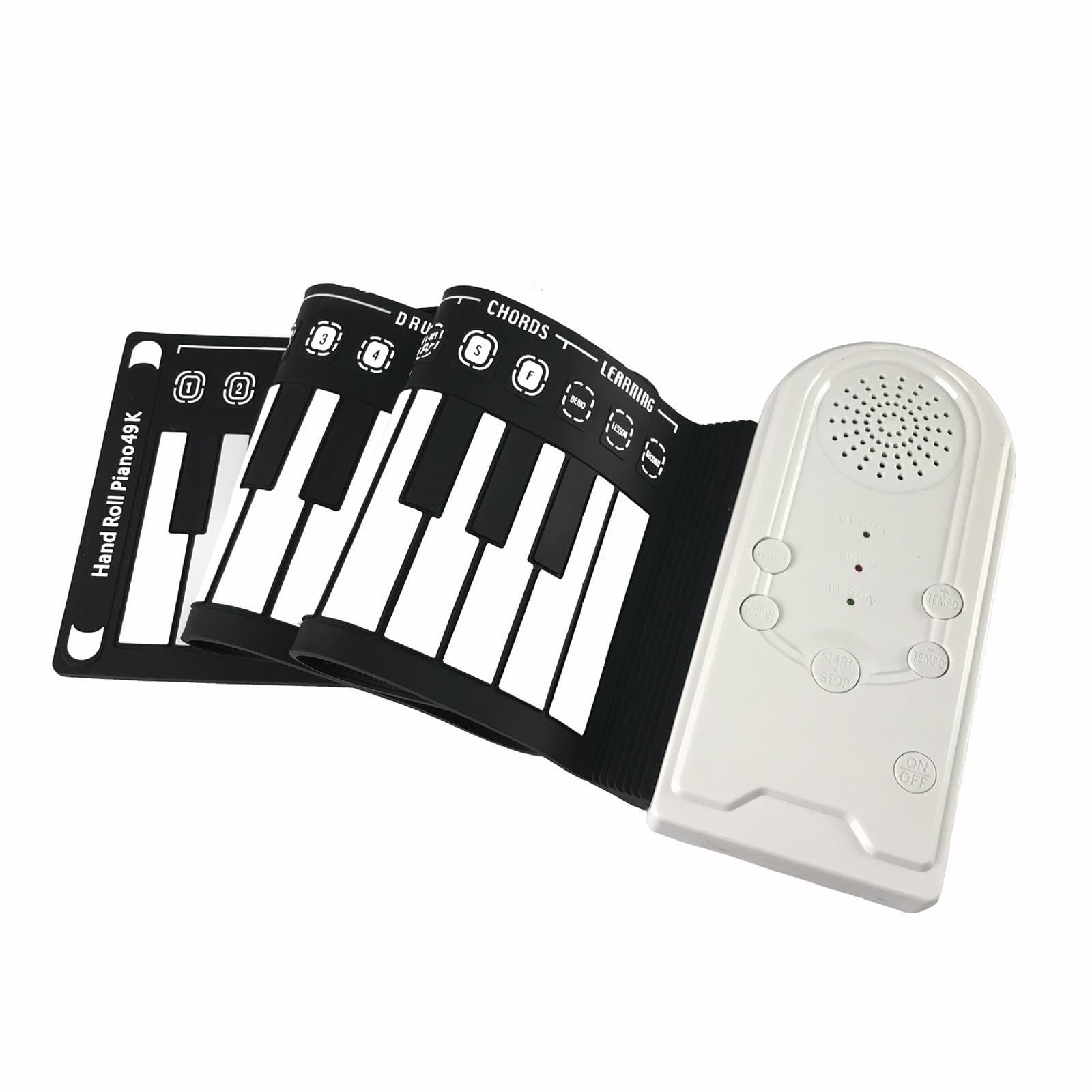 Portable 49 Keys Flexible Roll Up Piano Electronic Soft Keyboard Piano - Walmart.com