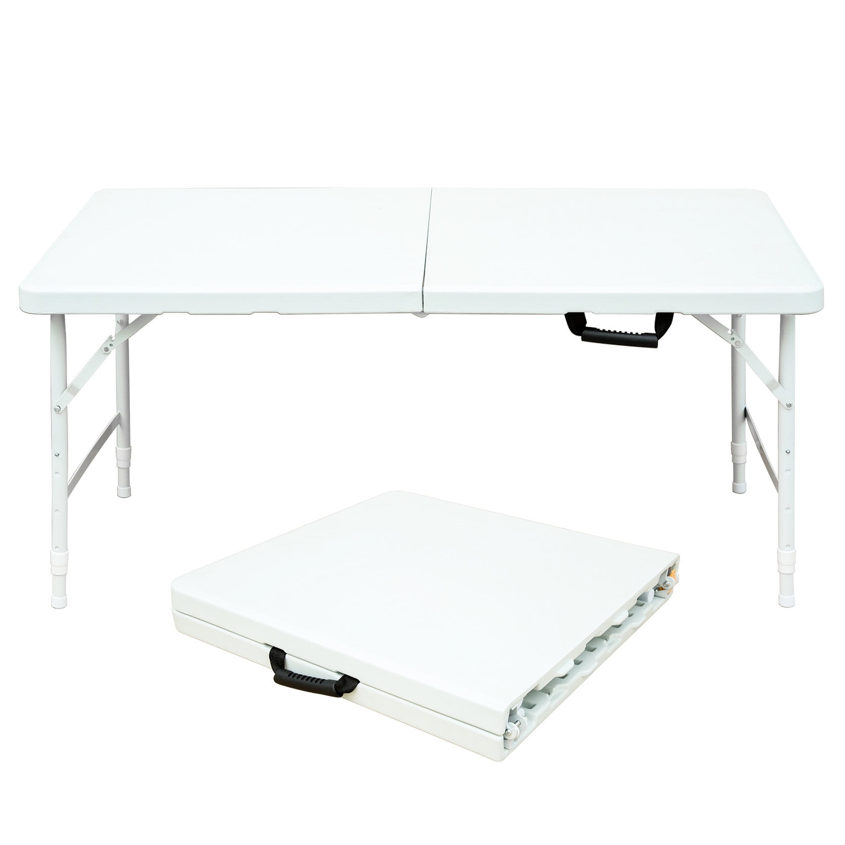 Portable 4ft Table | Folding Design for Camping | Triangular Structure ...