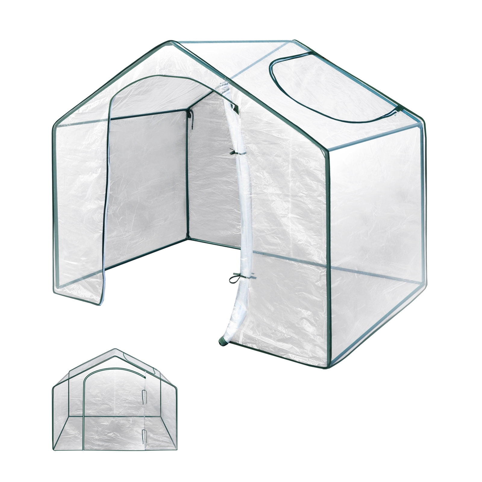 Portable 5.9'x3.5'x5'H Mini Greenhouse Hot House Outdoor Gardening ...