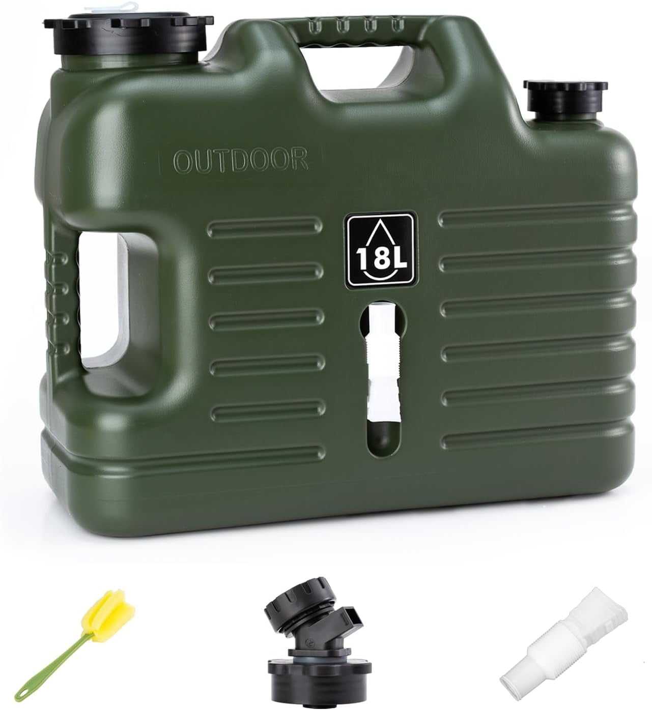 Portable 5 Gallon Camping Water Jug with Spout, BPA Free Water ...