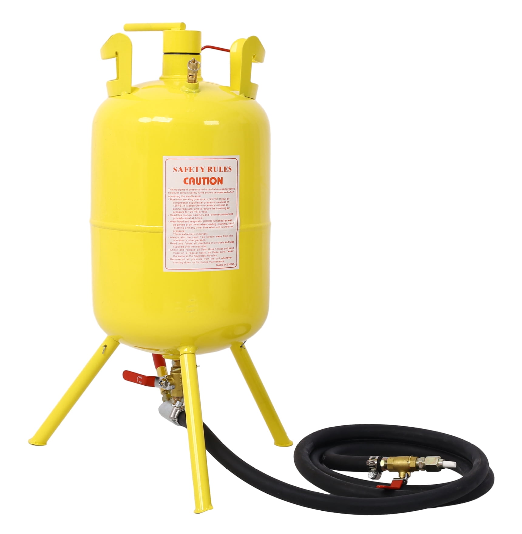 Portable 5-Gallons Air Sand Blaster Handle Sandblasting 5-Gal Air Media ...