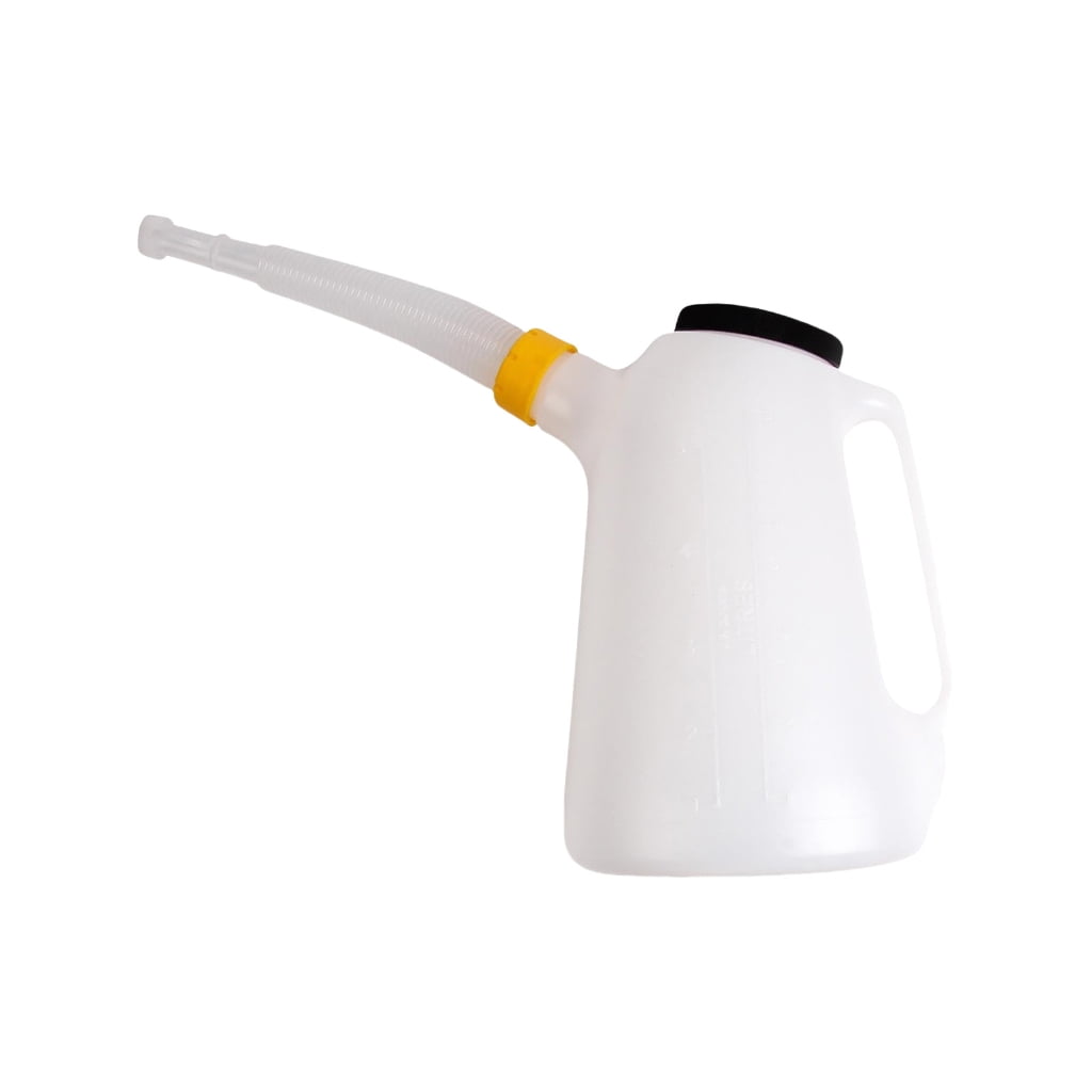 Portable 5 Liter Oil Container Graduated Scale Markings With Ergonomic ...