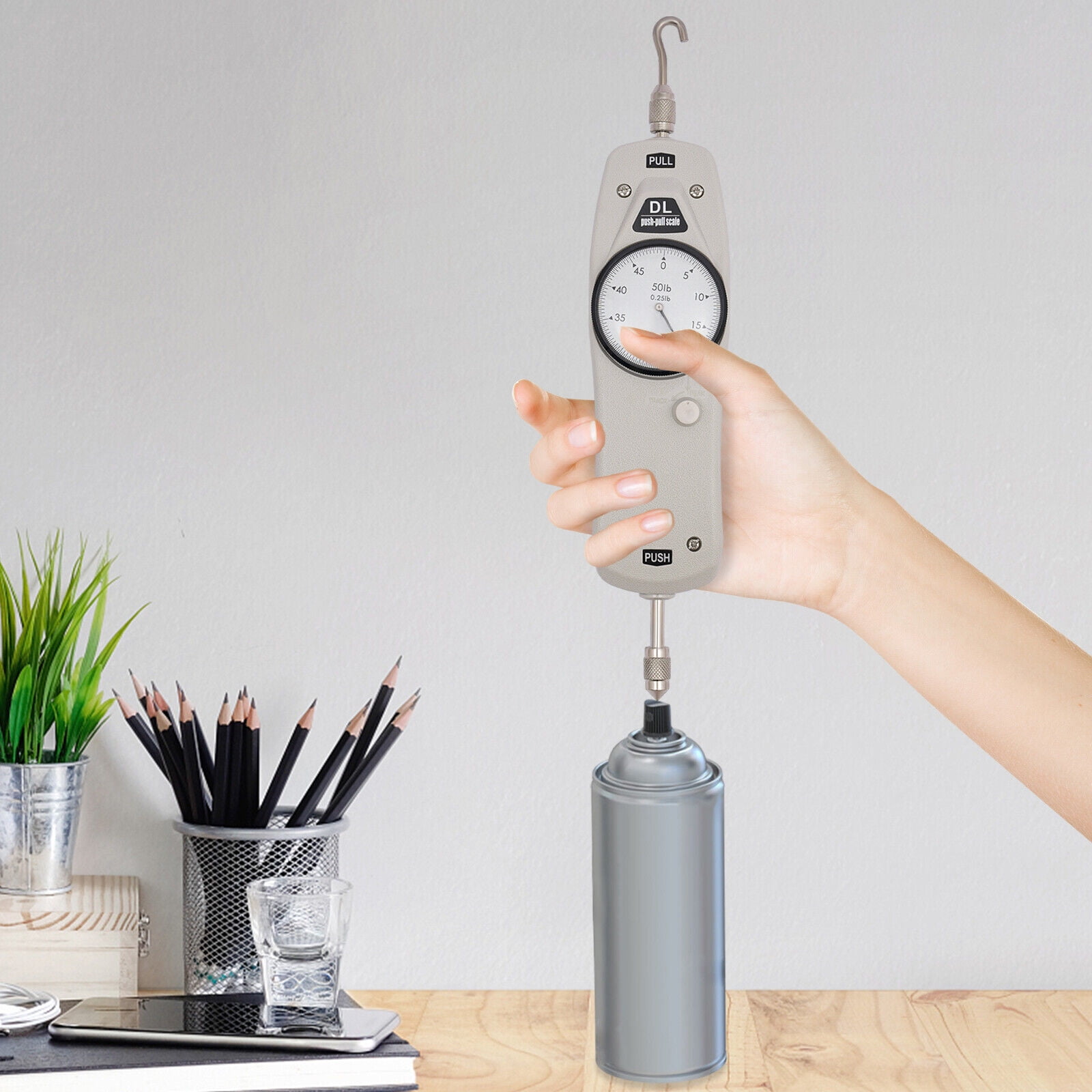 Portable 50 Lbs Push Pull Force Gauge Force Tester Force Gauge Push ...