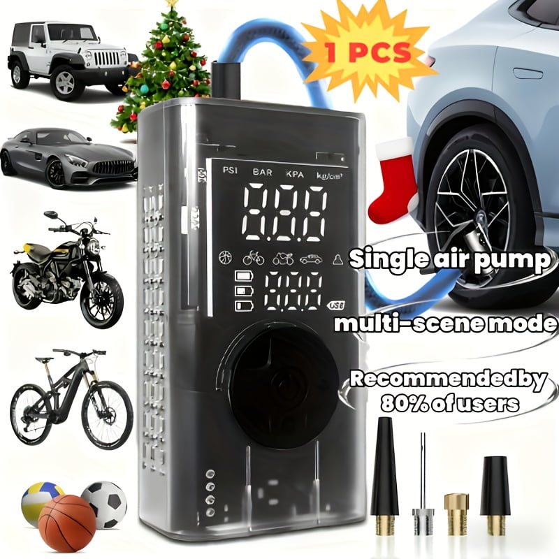 Portable 5000A Peak Emergency Starter with 150PSI - Rechargeable ...