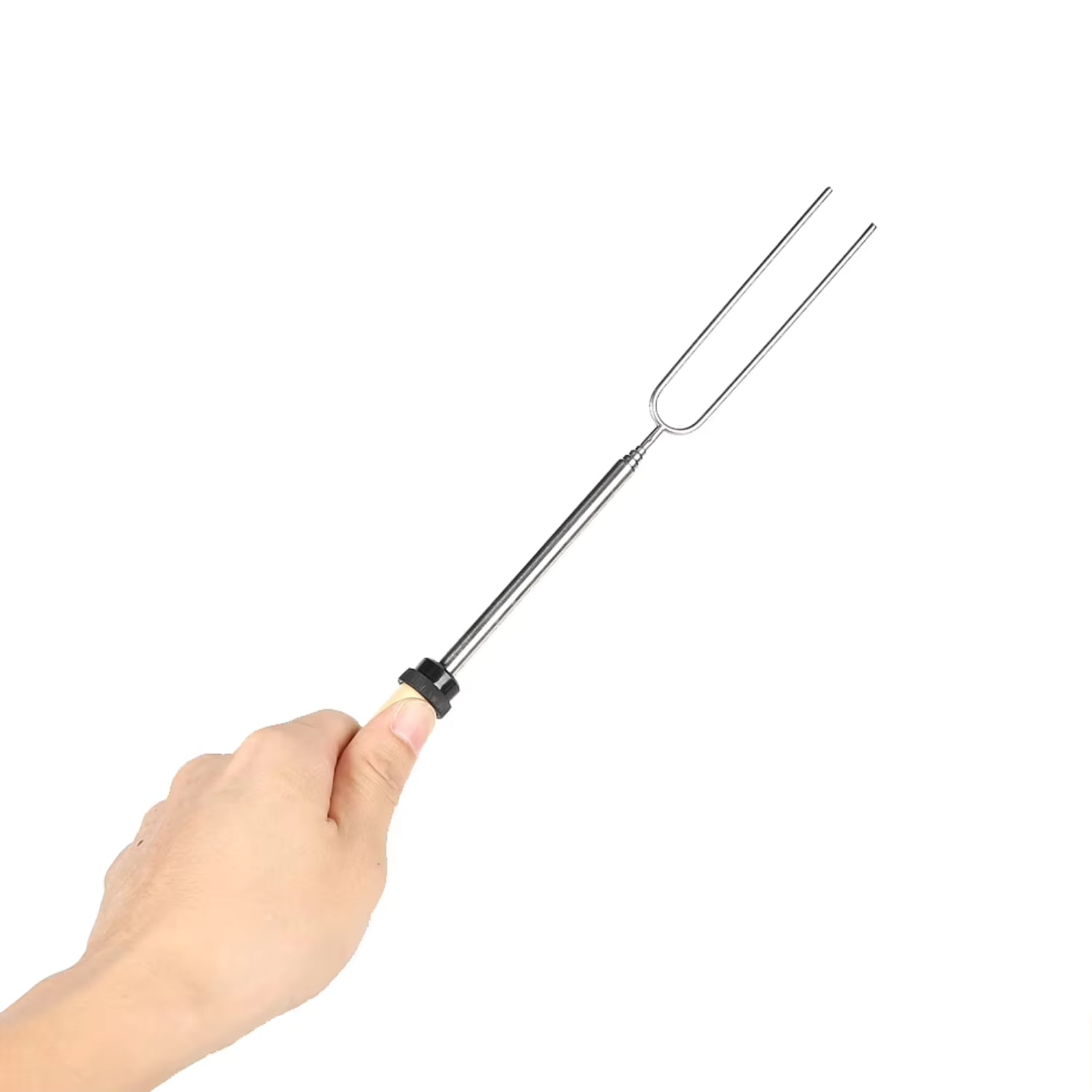 Portable 5PCS Telescopic U-Shaped BBQ Fork Set for Outdoor Roasting ...