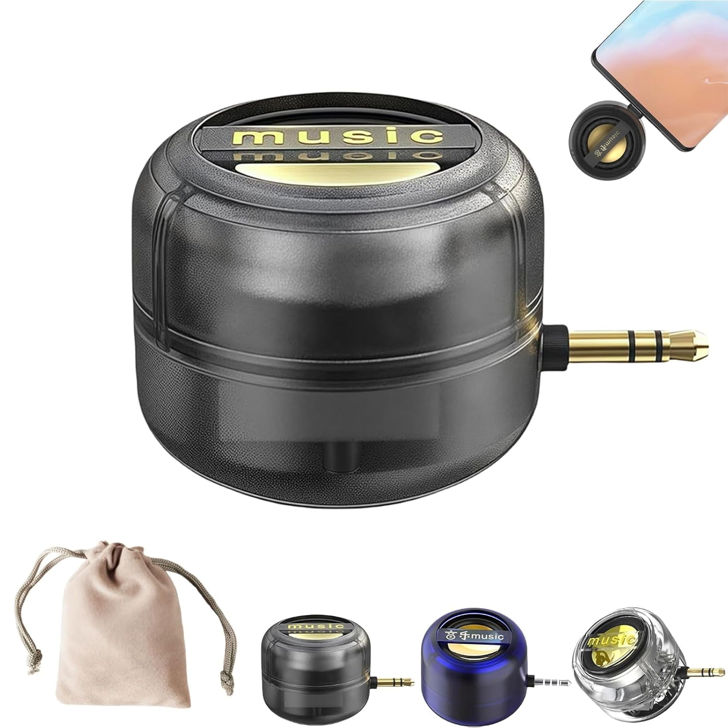 Portable 5X Speaker Amplifier–Plug & Play for Music/Calls, Plug and ...