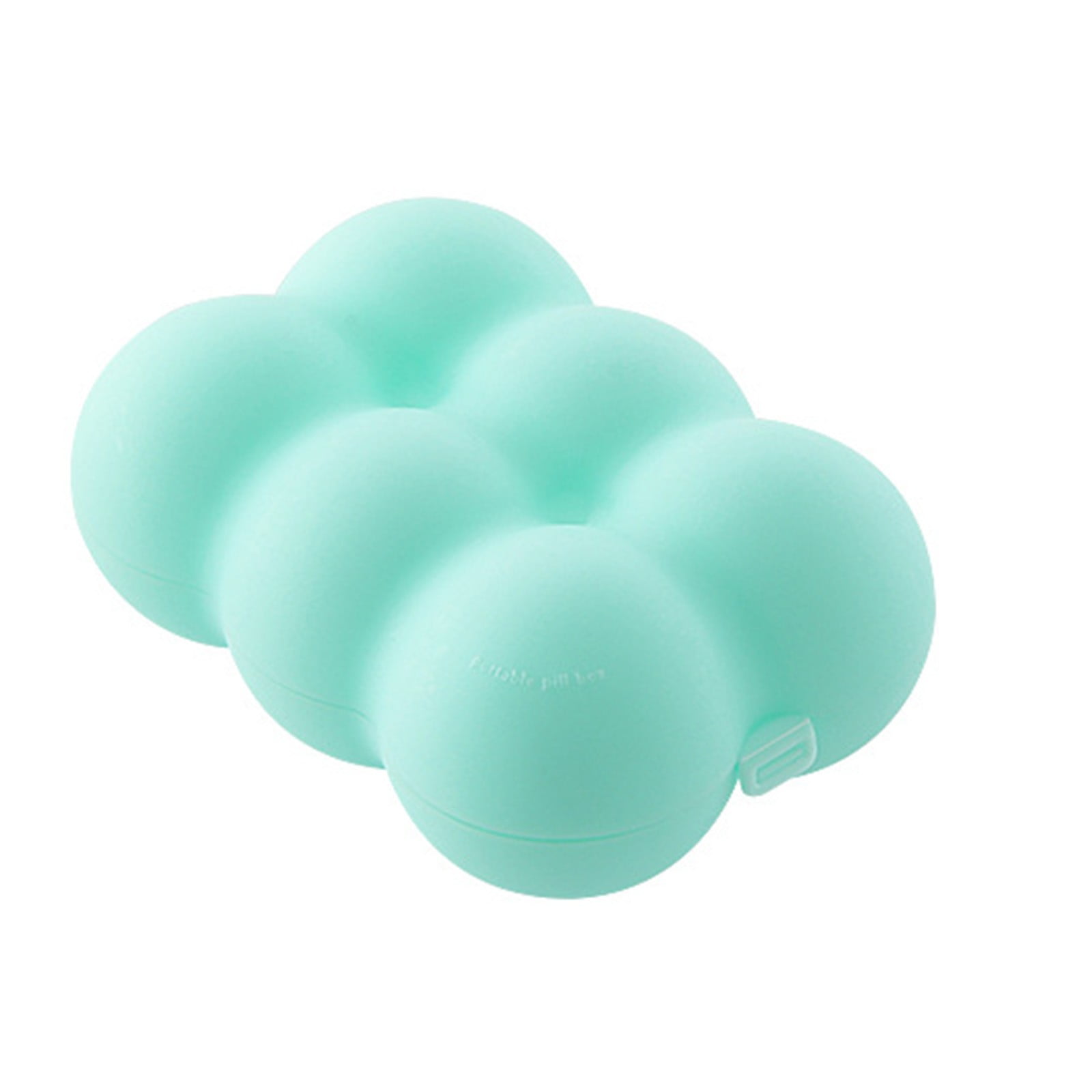 Portable 6 Compartment Pill Organizer, Large Capacity Travel Pill Box ...