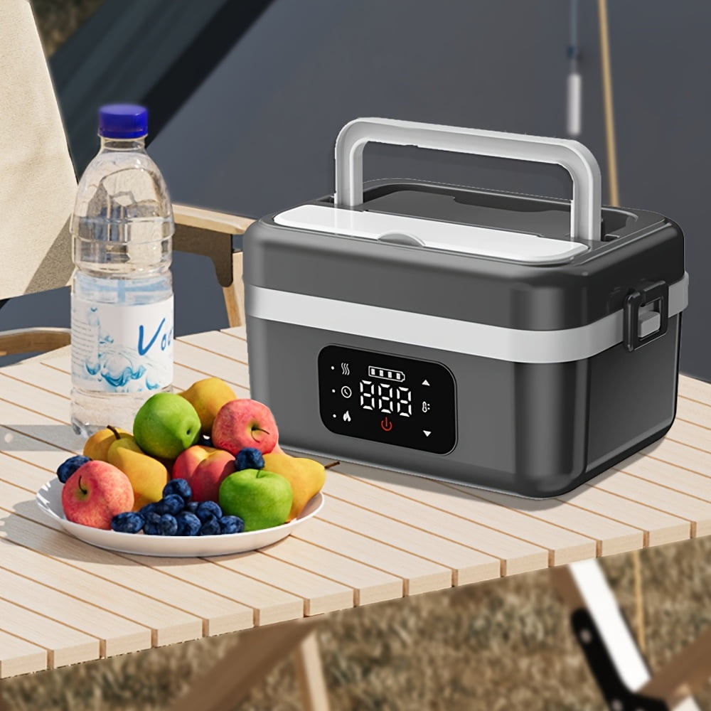 Portable 60W Heating Lunch Box with 8000mAh Power Bank, 1L Stainless ...