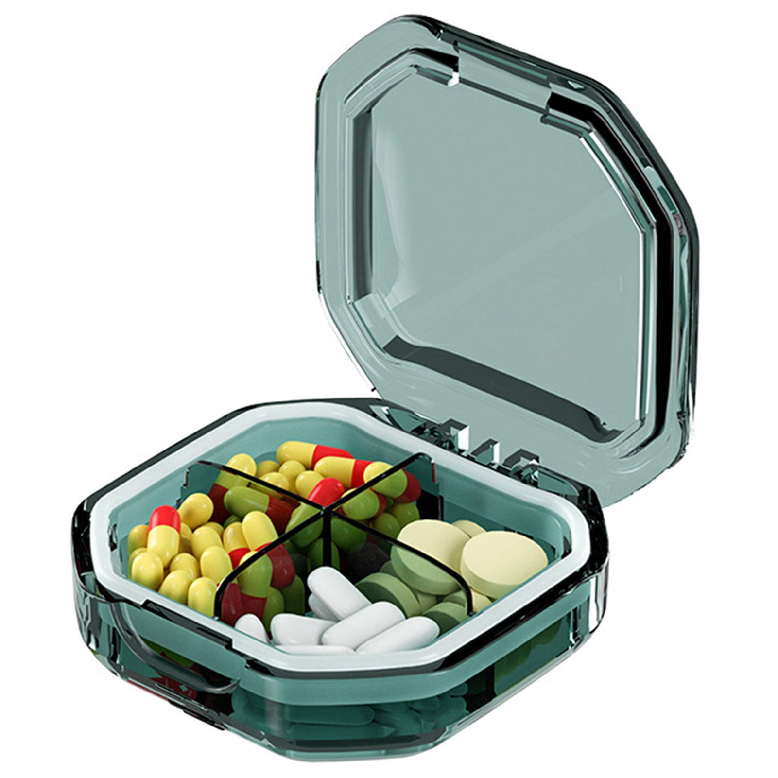 Kafvhsty Portable 7-Day Pill Dispenser with Good Sealing - Medication ...