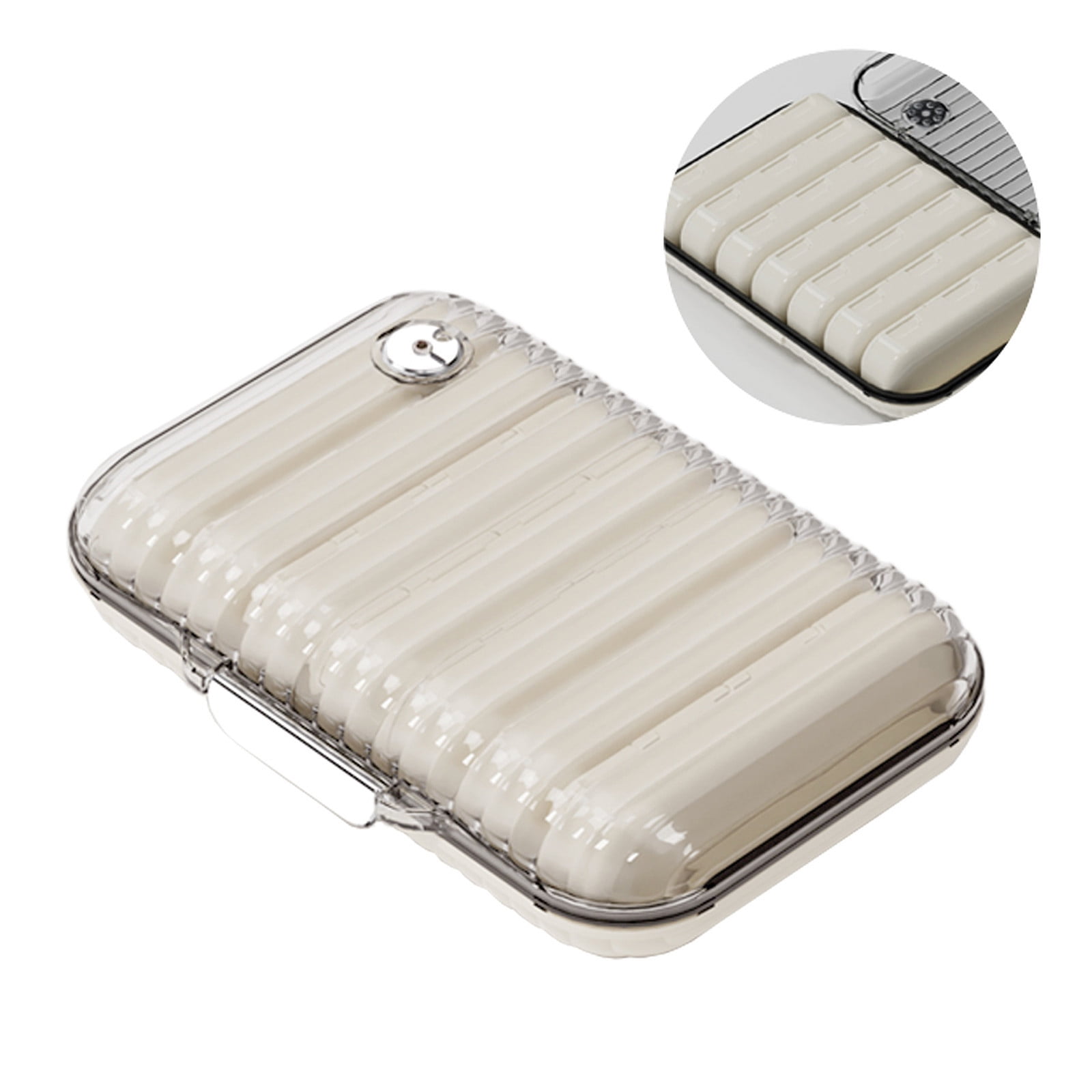 Portable 7-Day Pill Organizer Box - Mini Medication Dispenser with AM ...