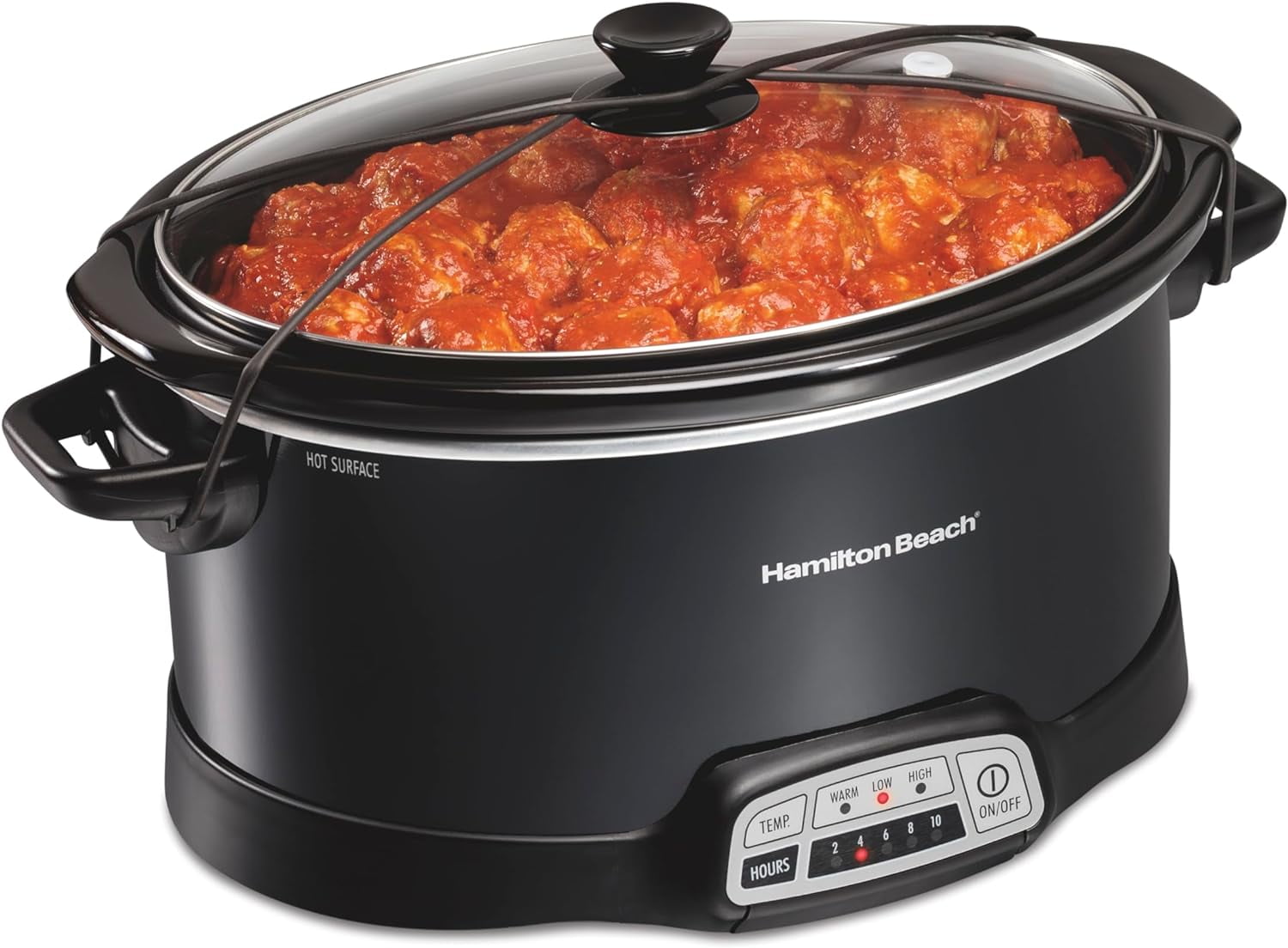 Portable 7 Quart Programmable Slow Cooker with Three Temperature ...