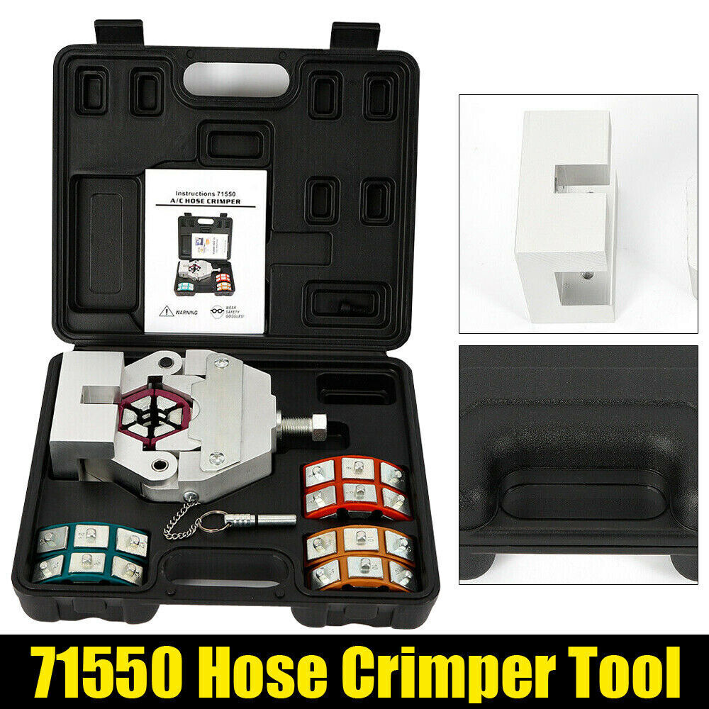 Portable 71550 Auto Car A/C Hose Crimping Tool Kit Vehicle Repaire ...