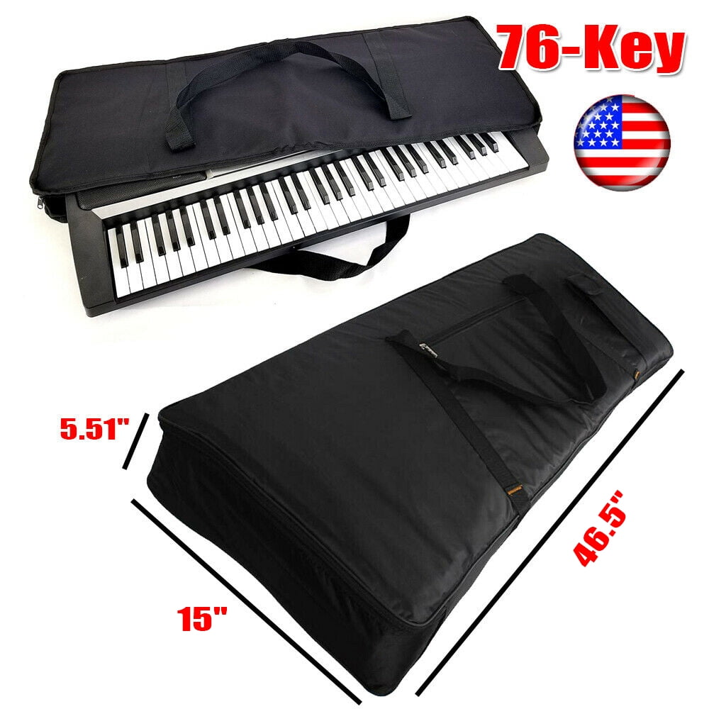 Portable 76 Key Keyboard Electric Piano Padded Case Gig Bag Waterproof ...
