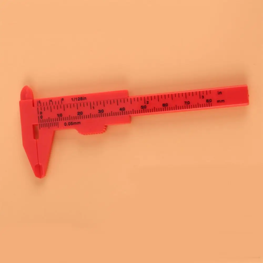 Portable 80mm Plastic Eyebrow Measuring Vernier Caliper Tattoo ...