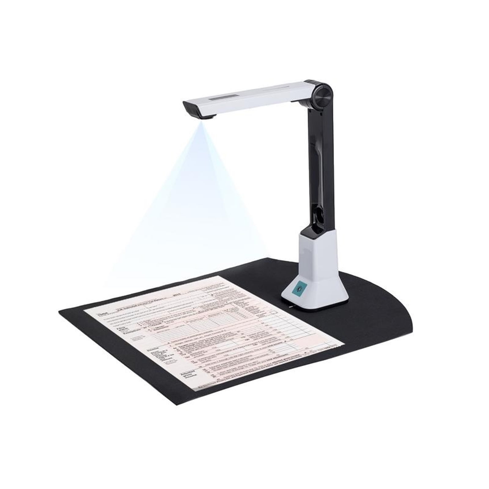 Portable 8MP High Definition Book Scanner Flatten Curve Technology, Capture A4 Document Camera ...