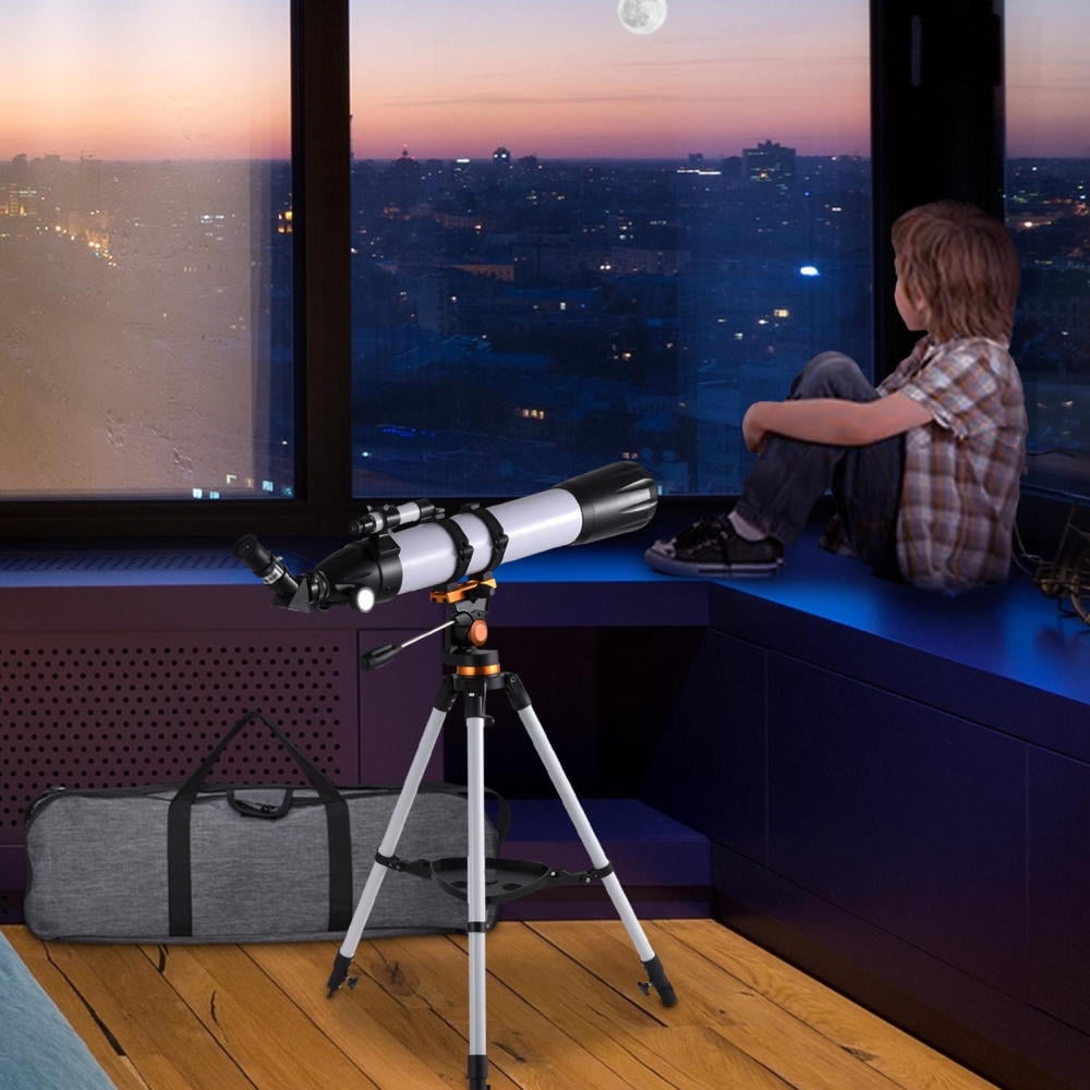 Portable 90mm Astronomy Refractor Telescope for Adults - 800mm Focal ...