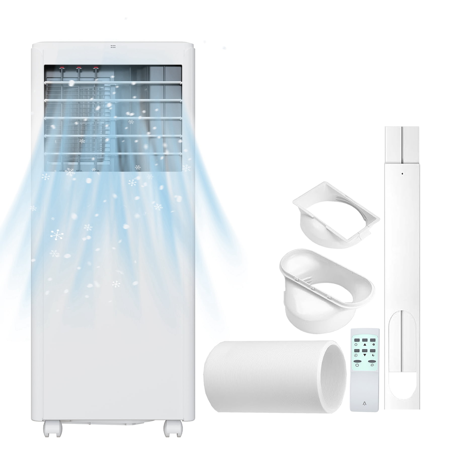 Portable AC Unit 5000 BTUs (8000BTU ASHRAE) 3-In-1 Portable Air Conditioner with Window Kit ...