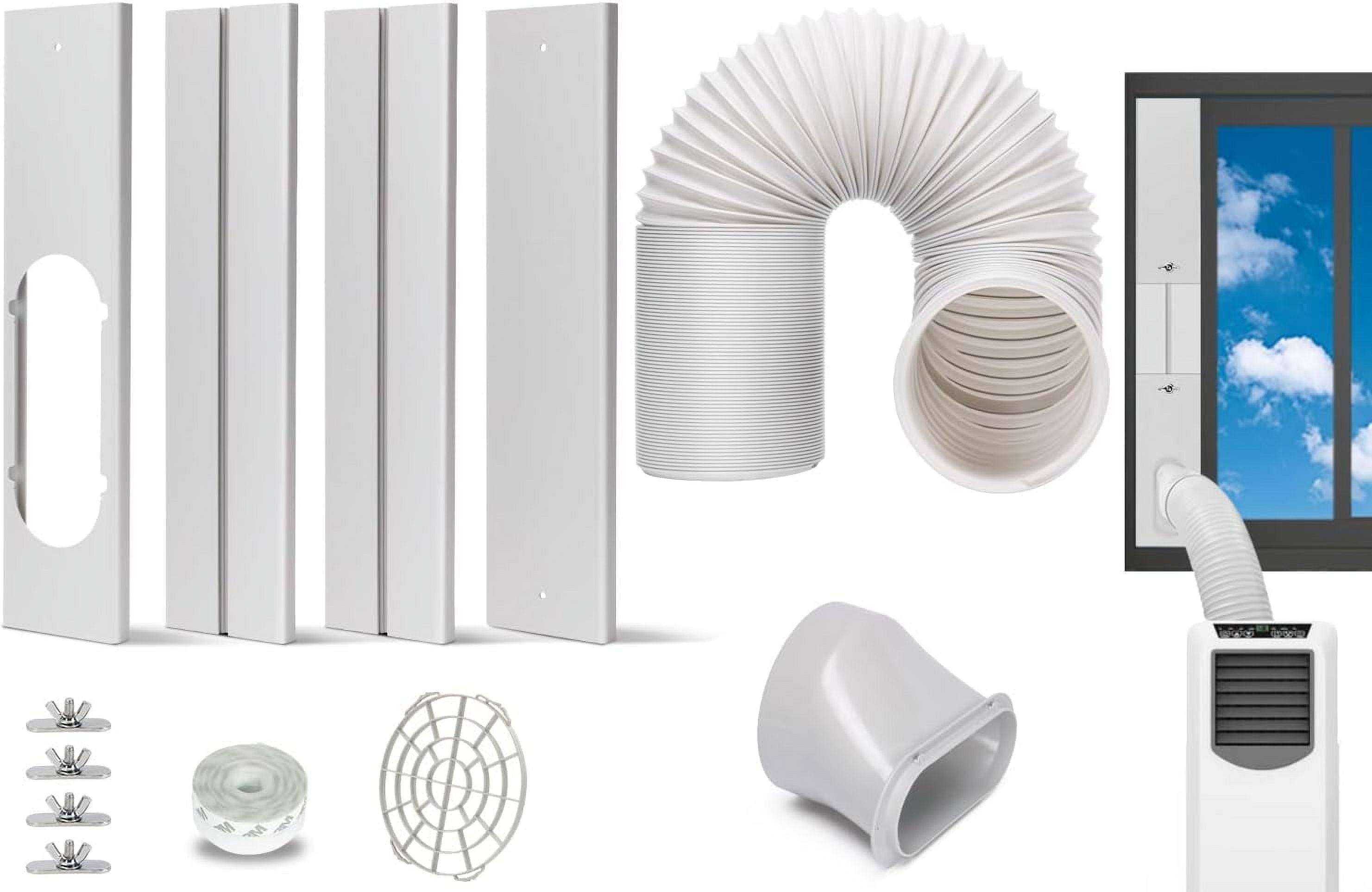 Portable AC Window Kit with Exhaust Hose, Air Conditioners Kits Parts ...