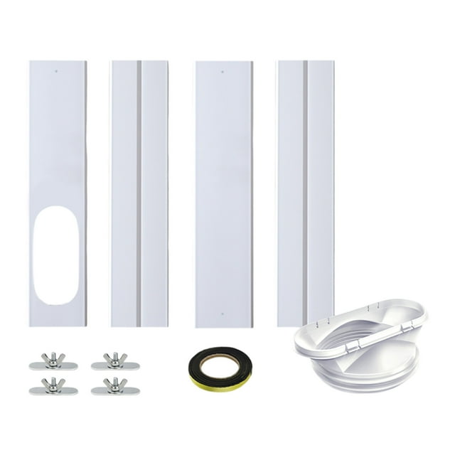 Portable AC Window Vent Kit, Adjustable PVC Window Seal Panel for ...