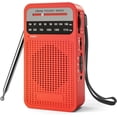 Portable AM FM Emergency Radio with Loud Speaker, Handheld Battery ...