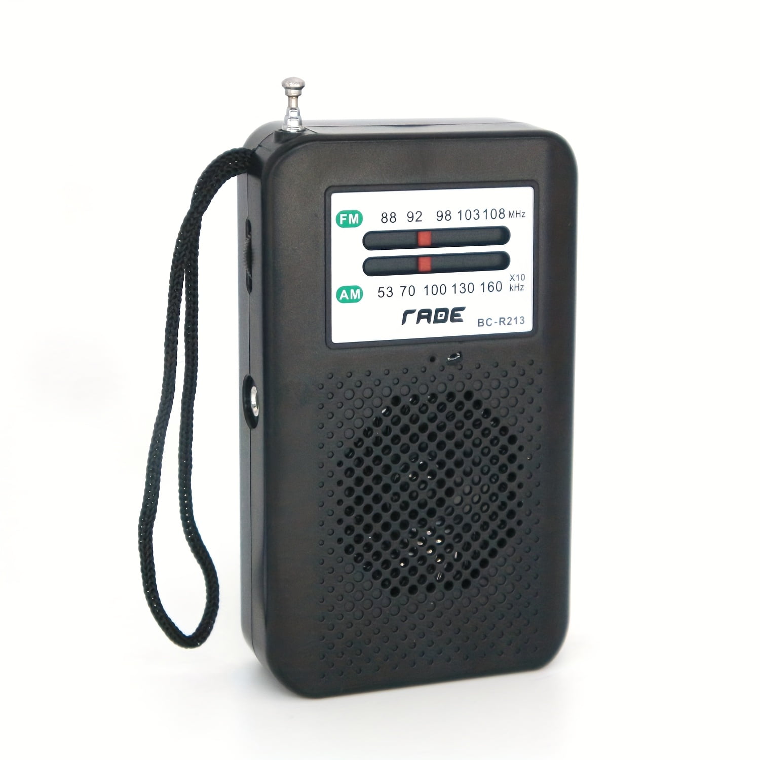 Portable AM/FM Radio with Digital Display, Headphone Jack & Antenna ...