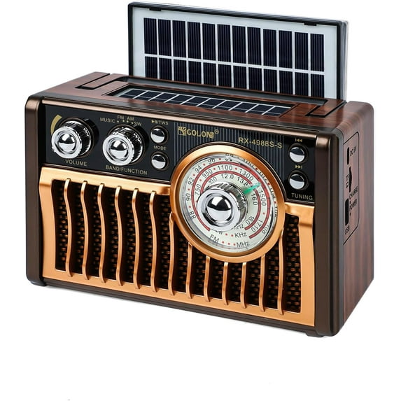 Portable AM FM Radios, Retro Radios with High-Powered Speakers, Support ...