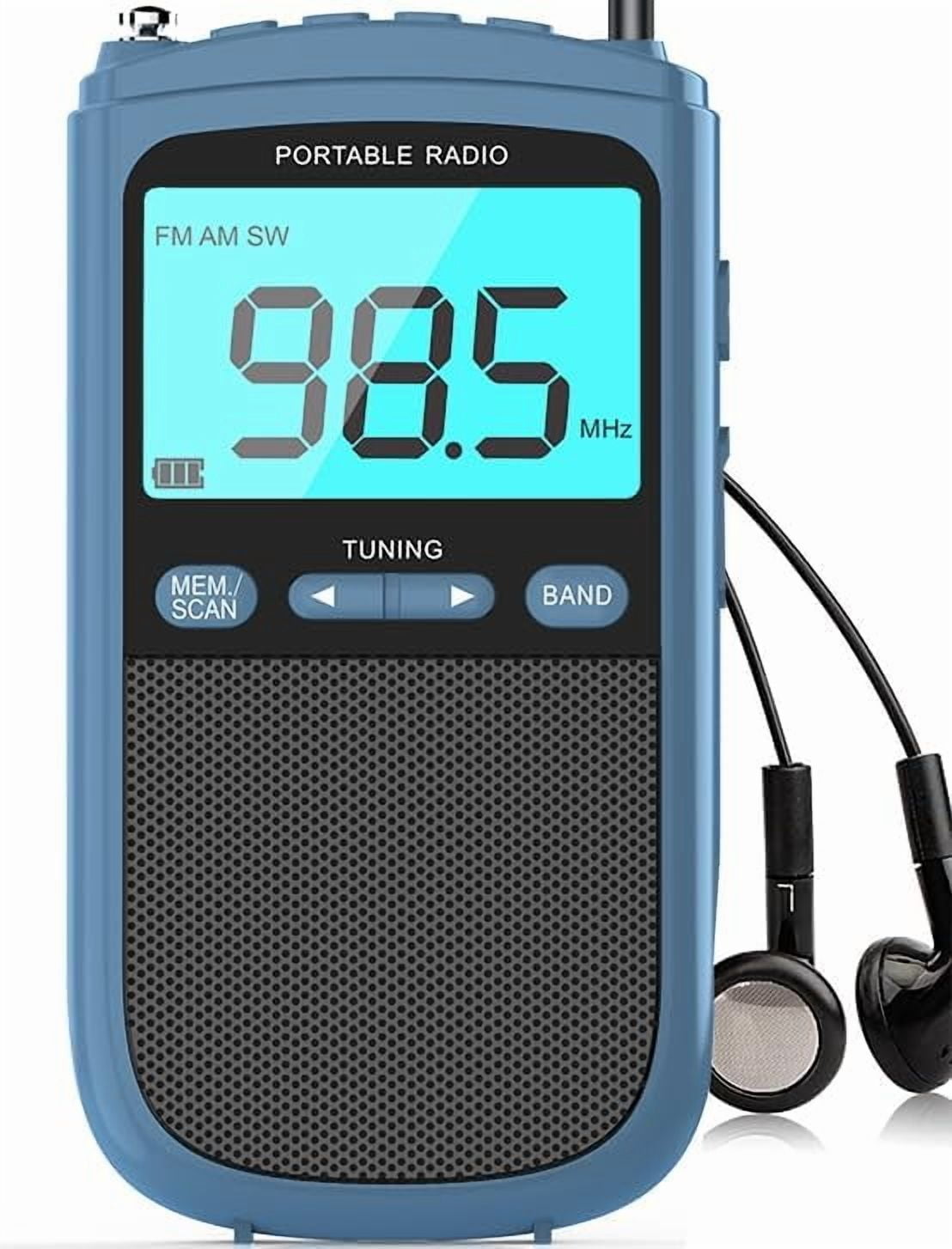 Portable AM/FM/SW Radio with Best Reception,900mAh Walkman with LCD ...