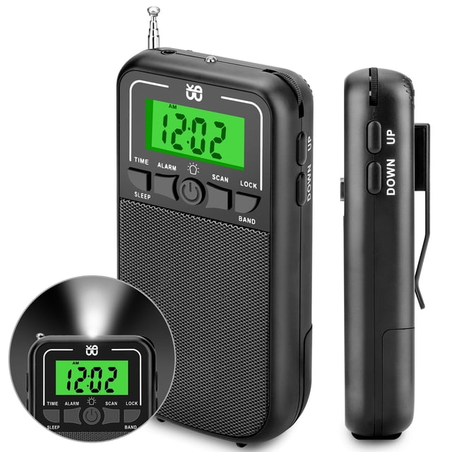 TSV AM/FM Powered Pocket Radio, Portable SW Radio with Excellent ...