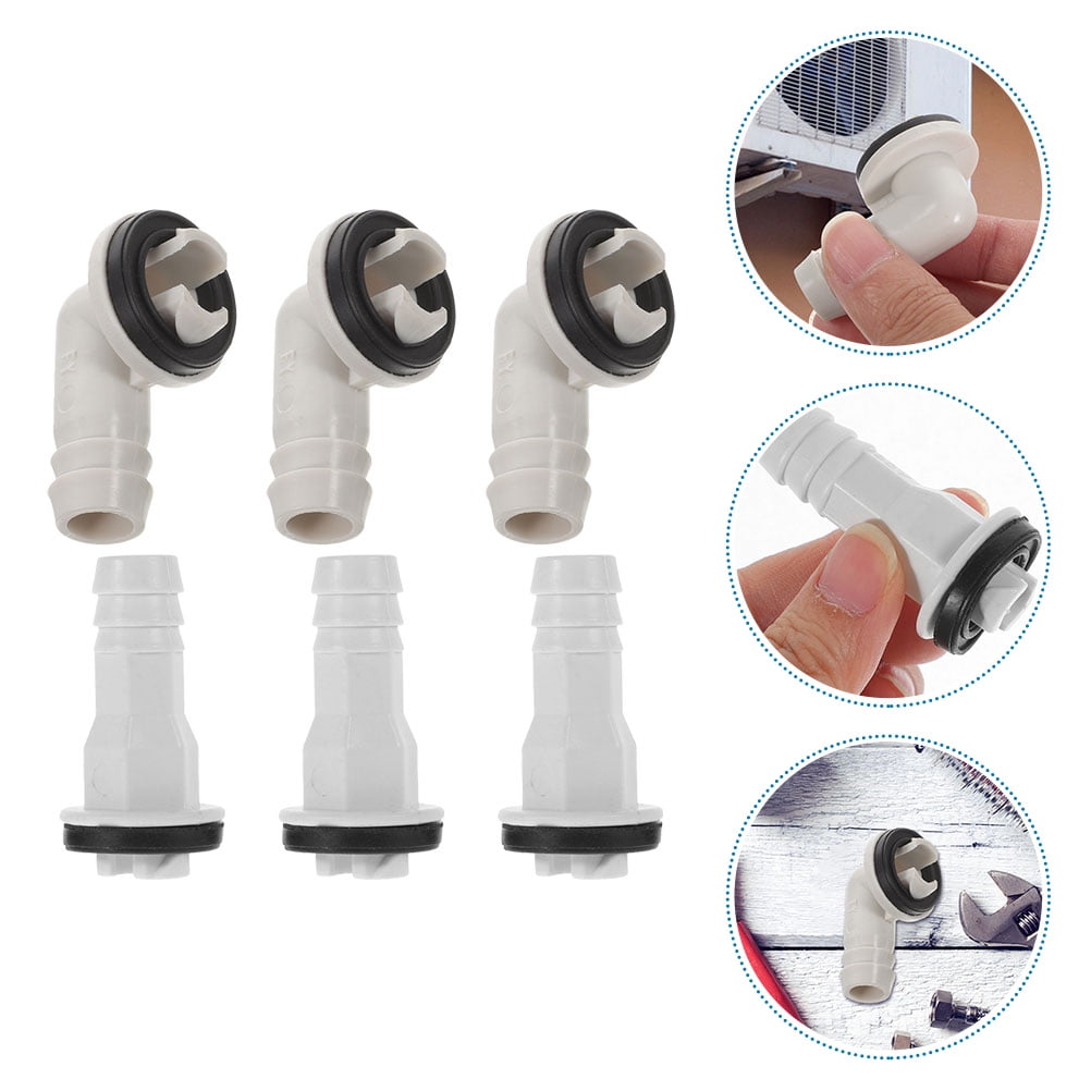Portable Ac Hose,6Pcs Portable Ac Drain Hose Elbow Connector For Air ...