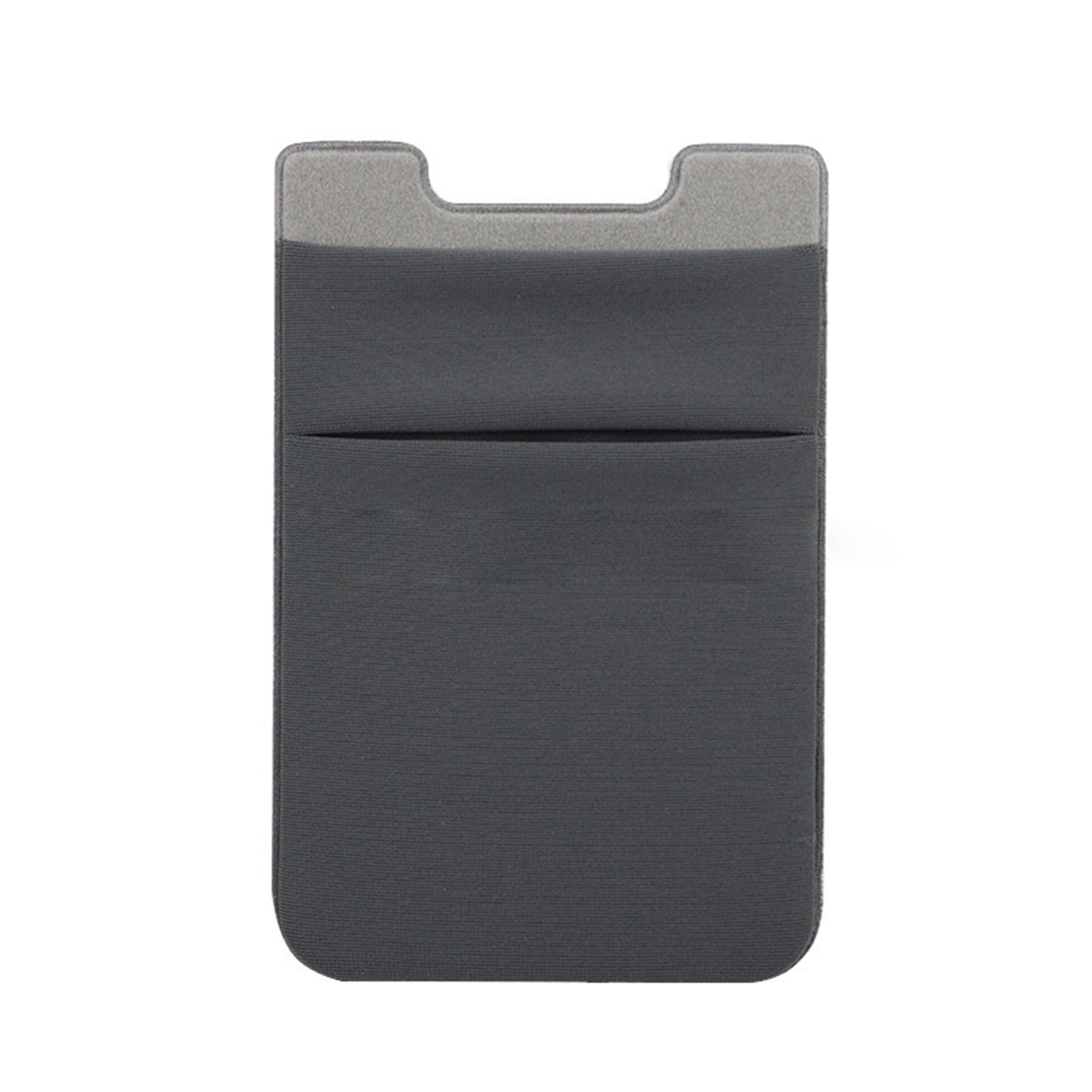 Portable Adhesive Fabric Double-layer Phone Back Card Holder Pouch ...