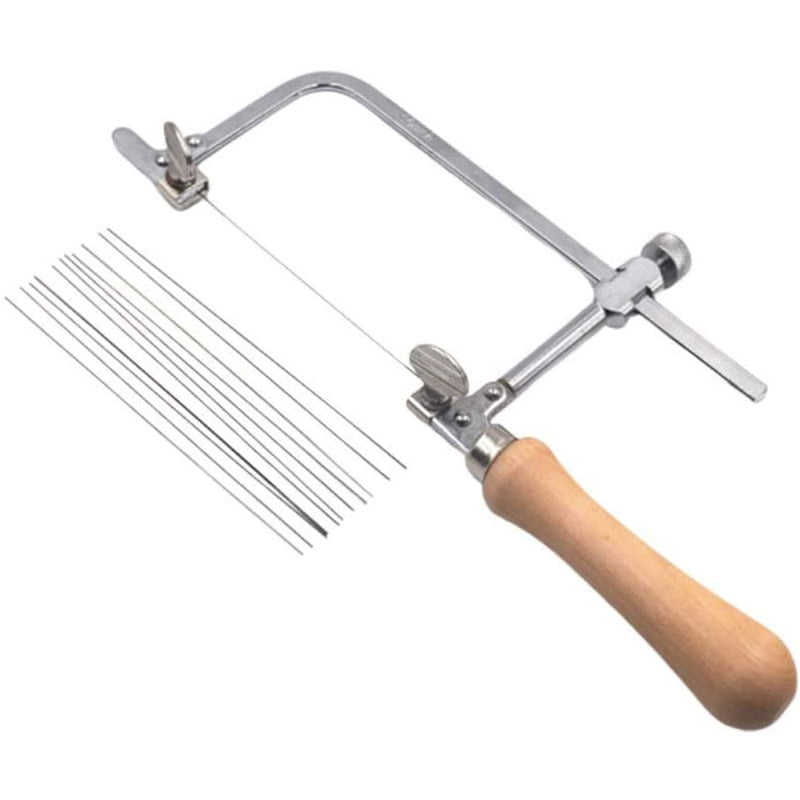 Portable Adjustable Fram Sawbow U Shape Coping Jig Saw with 12pcs Saw ...