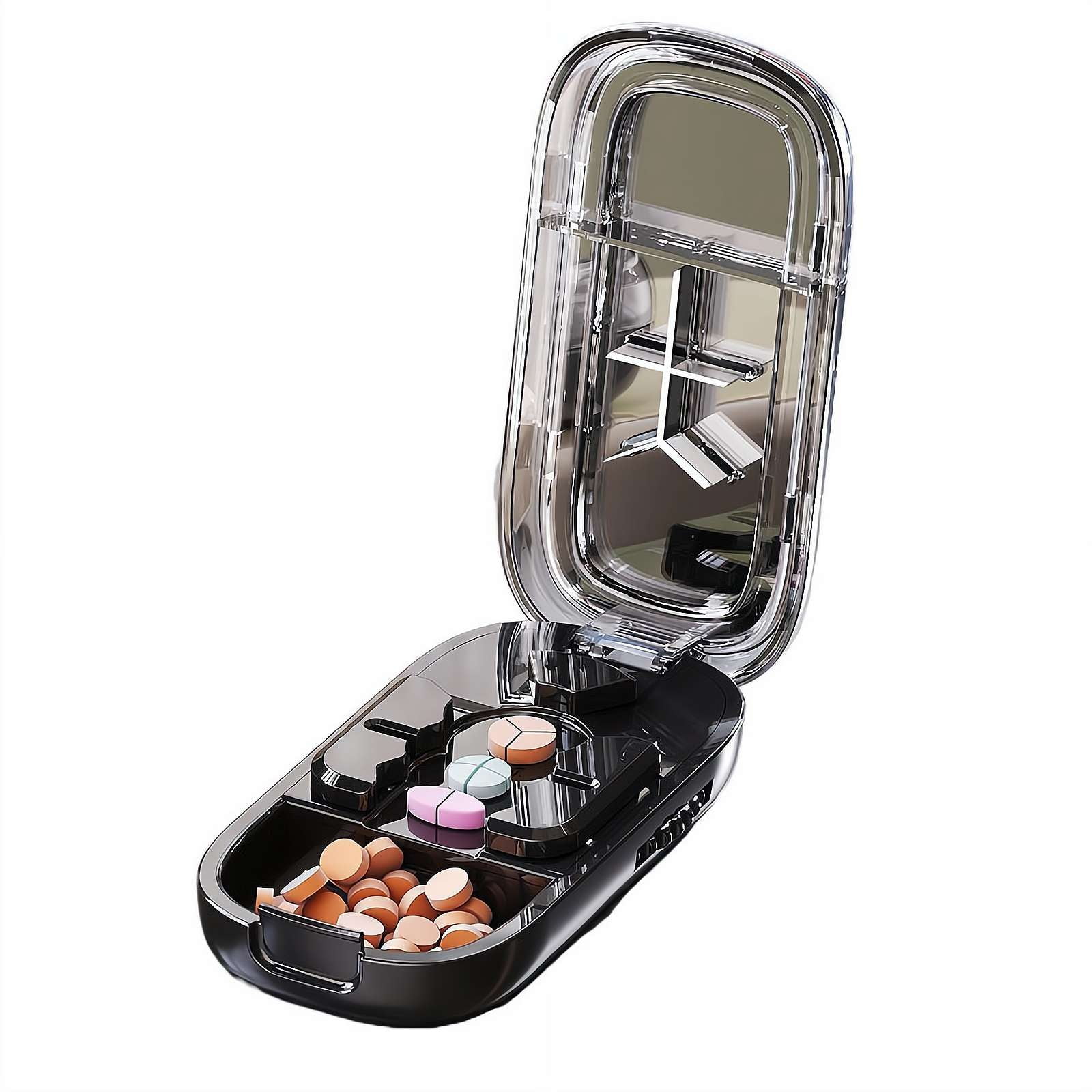 Portable Adjustable Pill Cutter Splitter for Halves/Thirds/Quarters ...