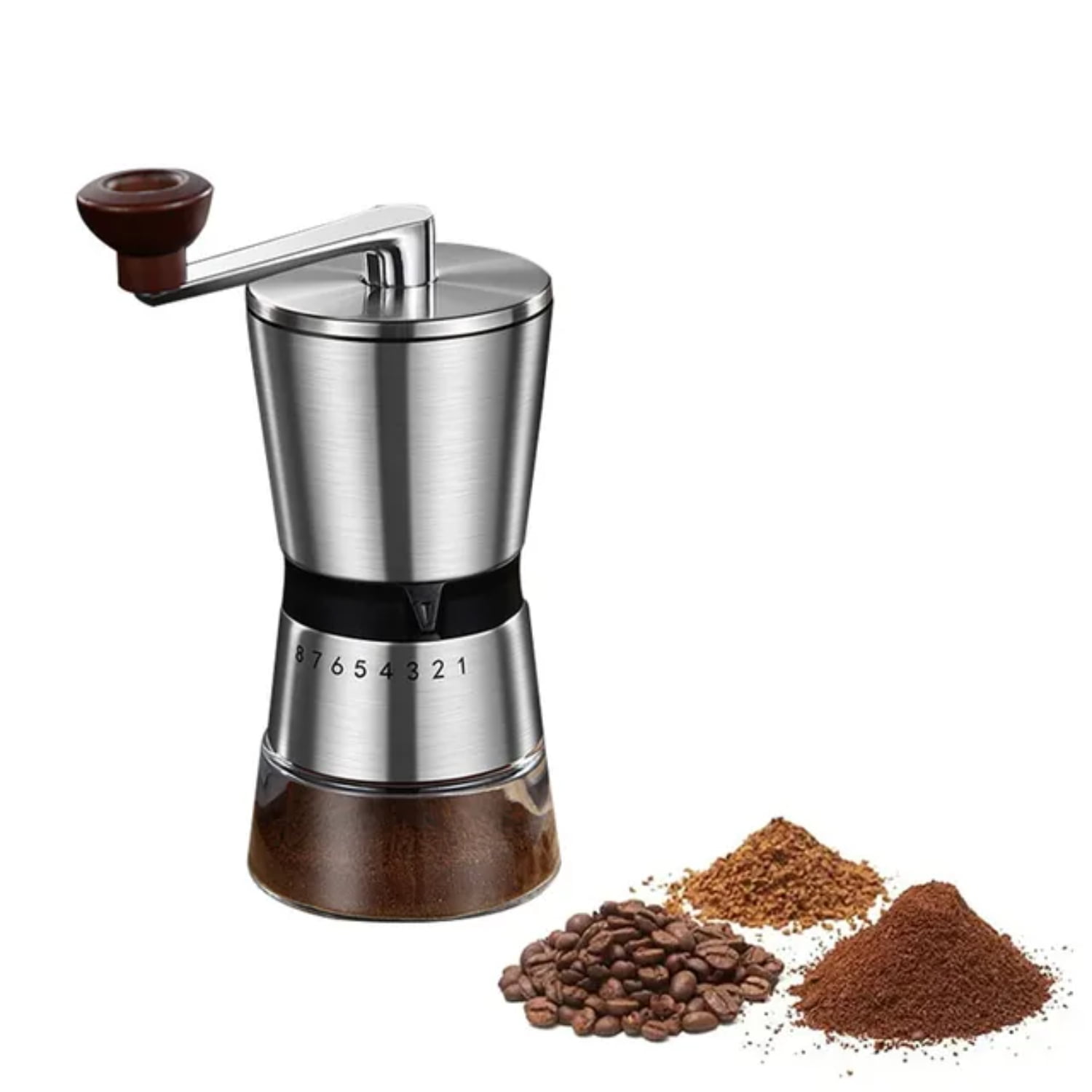 Portable Adjustable Stainless Steel Manual Coffee Grinder with ...