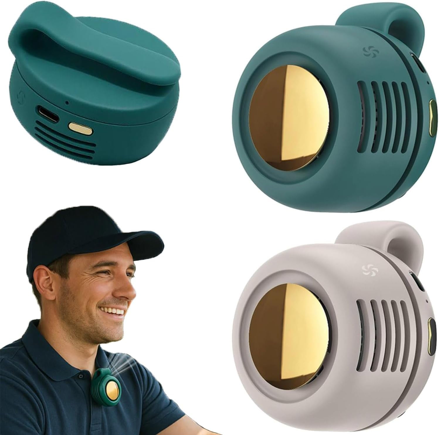 Portable Aerio Clip-On Fan – Silent Mini Bladeless Rechargeable Fan ...