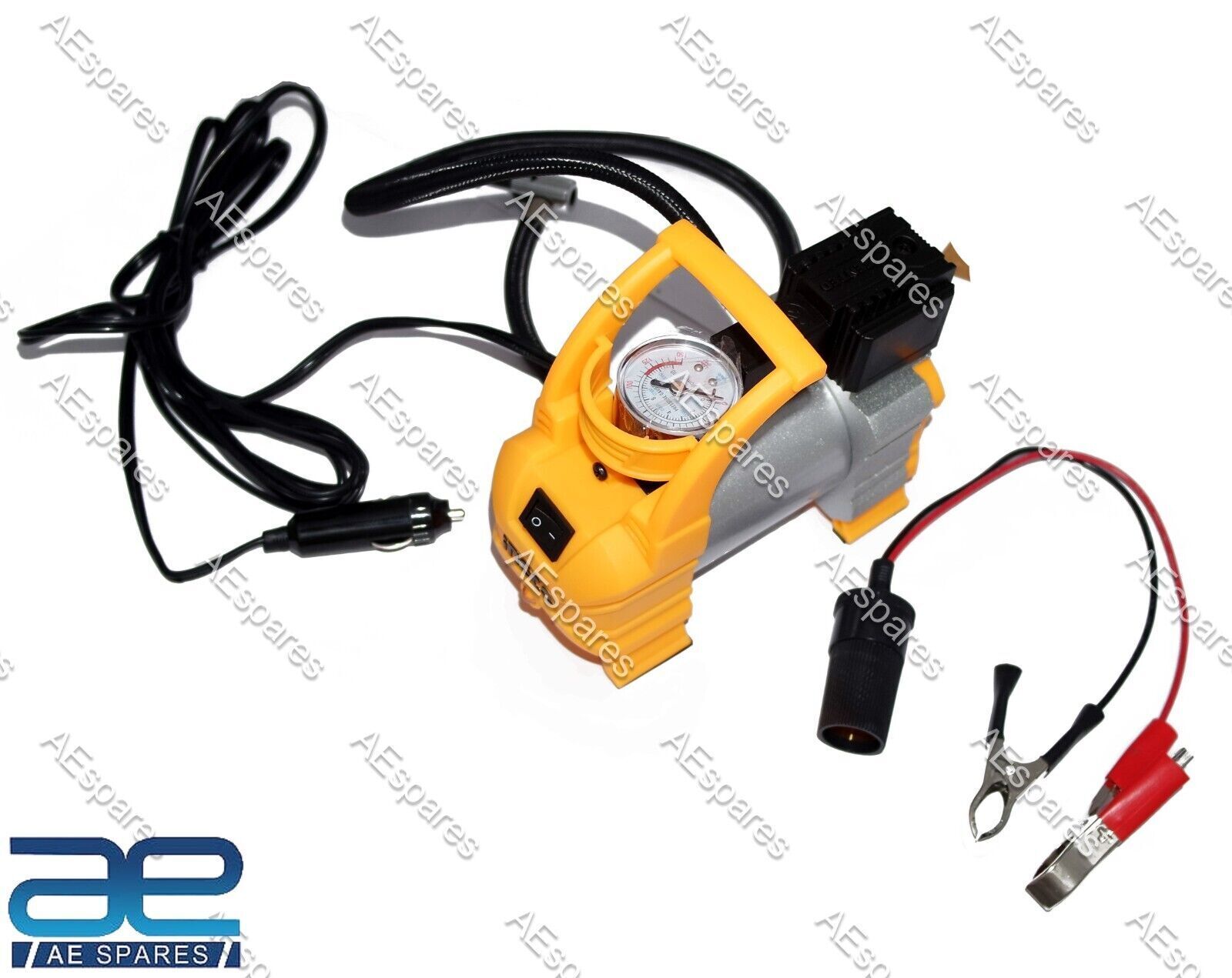 Portable Air Compressor For Car Motorbikes Bicycle Tires Balloons ...