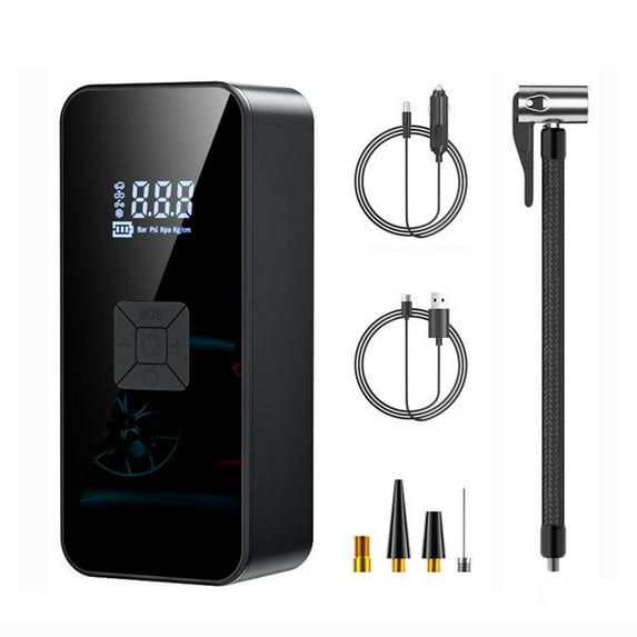 Portable Air Compressor Wireless With Digital Lcd Display, Led Light ...