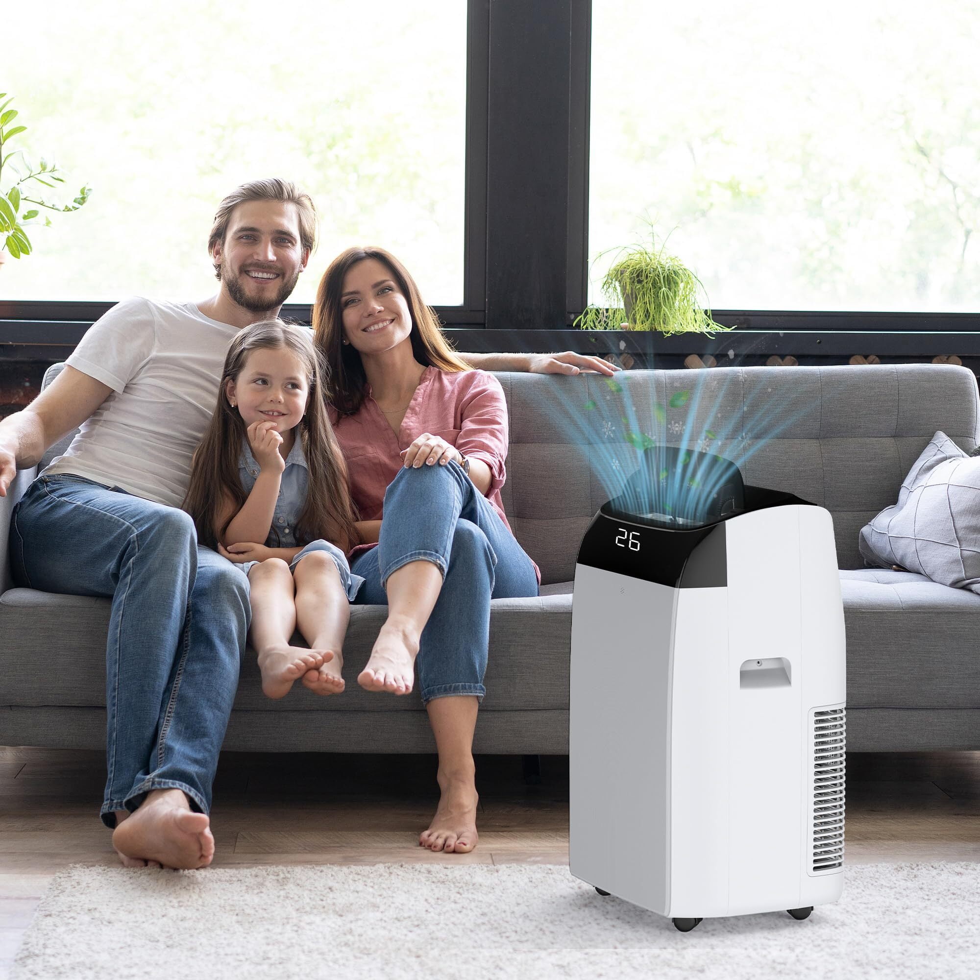 Portable Air Conditioner, 12,000 BTU Air Conditioner Unit 3-in-1 with ...