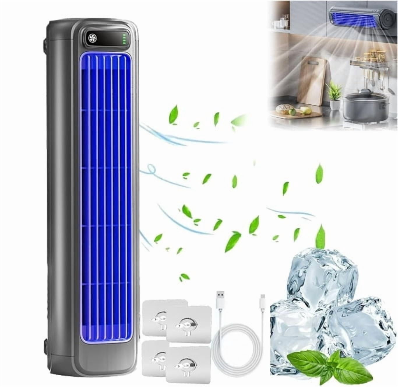 Portable Air Conditioner, 2025 Quiet Air Conditioner Fan with 3 Speeds ...
