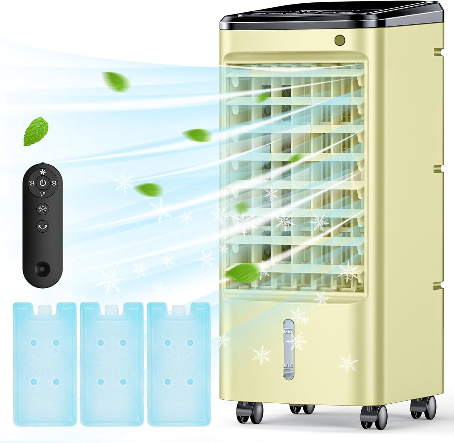 Portable Air Conditioner, 3-IN-1 Evaporative Air Cooler Windowless, 4 ...