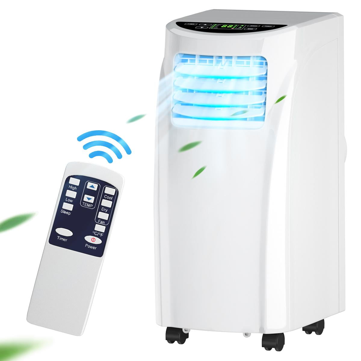 8000 BTU Portable Air Conditioner Unit with Remote Control ...