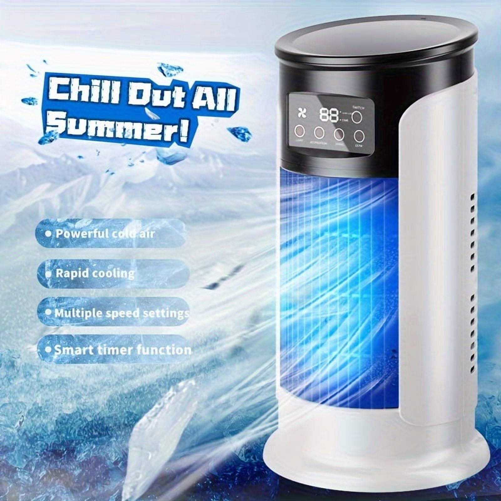 Portable Air Conditioner with Adjustable Speed Fan - 3-in-1 Powerful ...