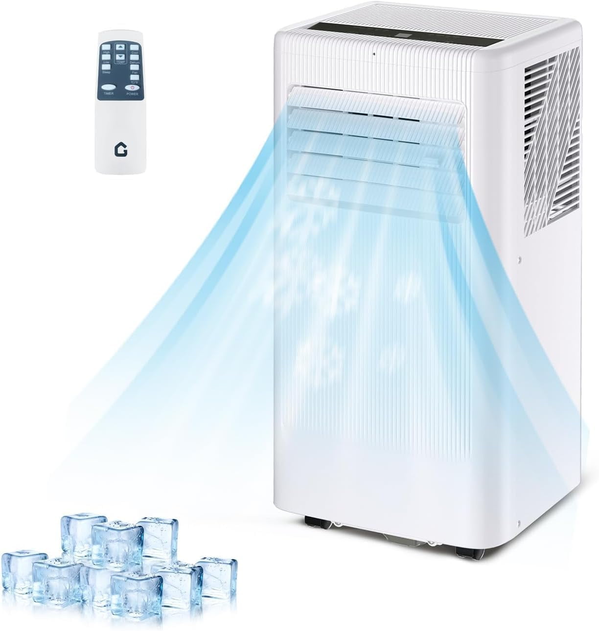 Portable Air Conditioner with Cooling, Dehumidifier and Fan Functions ...