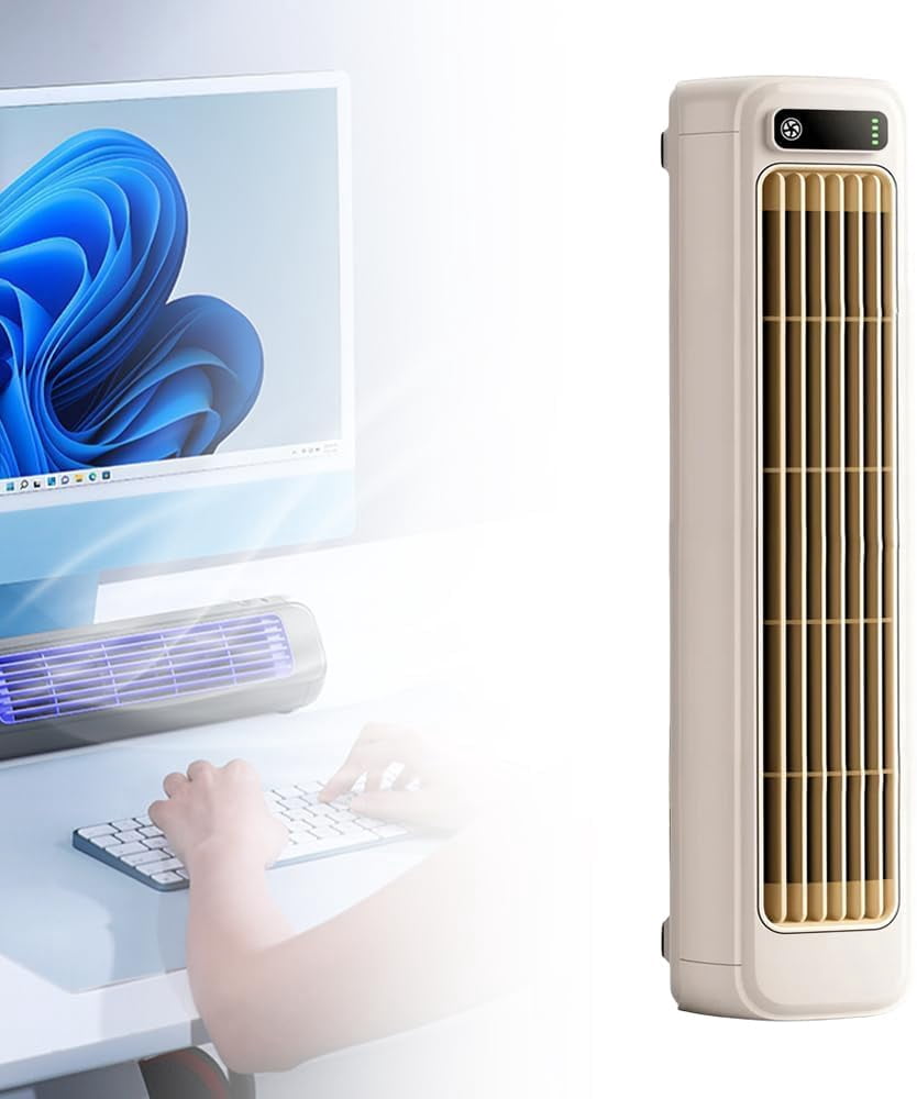 Portable Air Conditioner Cooling Fan Quiet with 3 Speeds, 2026 New Mini ...