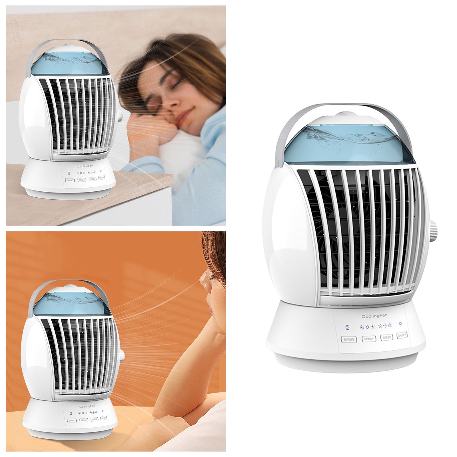 Portable Air Conditioner,Evaporative Mini Portable AC Unit with 3 ...