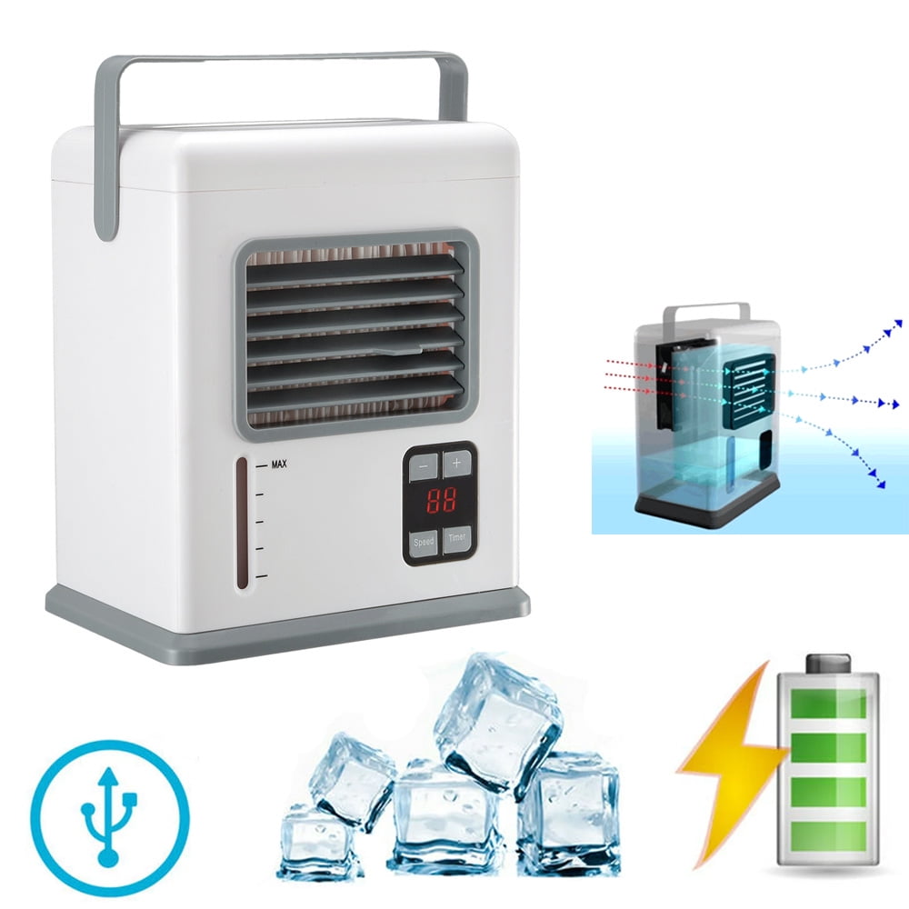 Portable Air Conditioner Fan, Evaporative Air Cooler, USB Personal ...