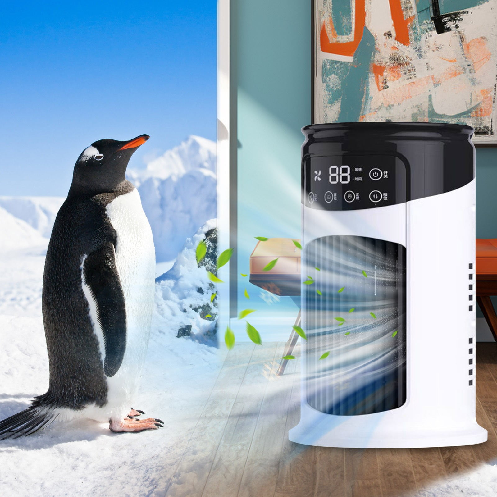 Portable Air Conditioner Fan, Stand Up Air Conditioners, Personal ...