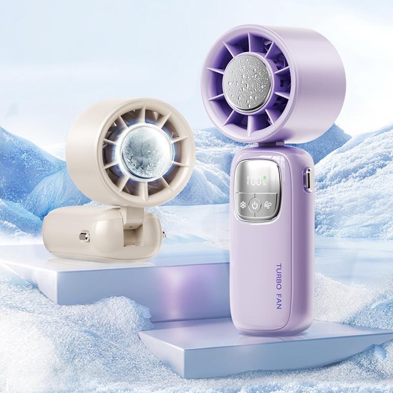 Portable Air Conditioner Fan, USB Rechargeable Handheld Fan with ...