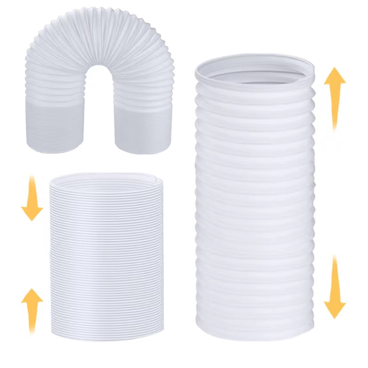 Mrslgxee Air Conditioner Flexible Polypropylene Vent Tube 51"/59 ...
