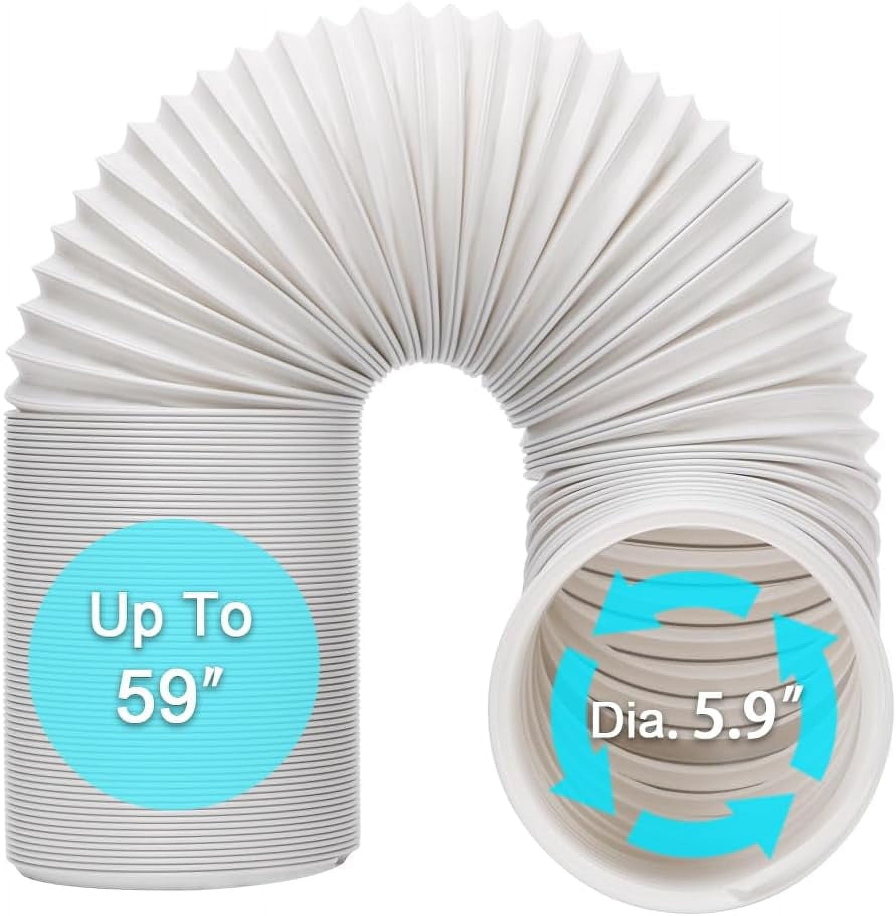 Portable Air Conditioner Hose, Portable Exhaust Vent Hose with 5.9 Inch ...